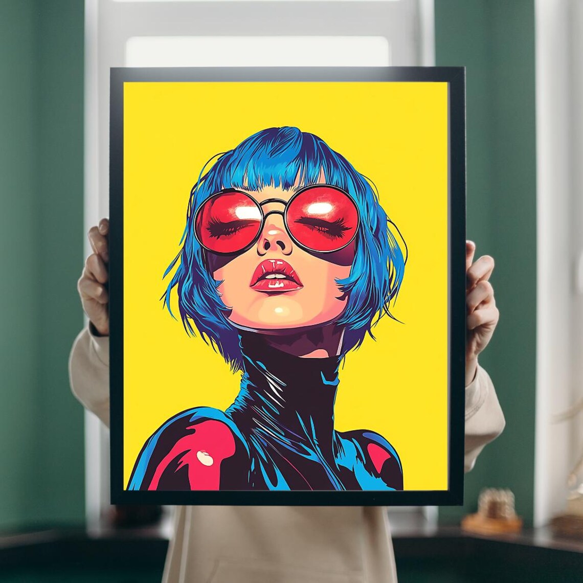Large Retro-futuristic Comic Book Aesthetic Pop Art Contemporary Street ...