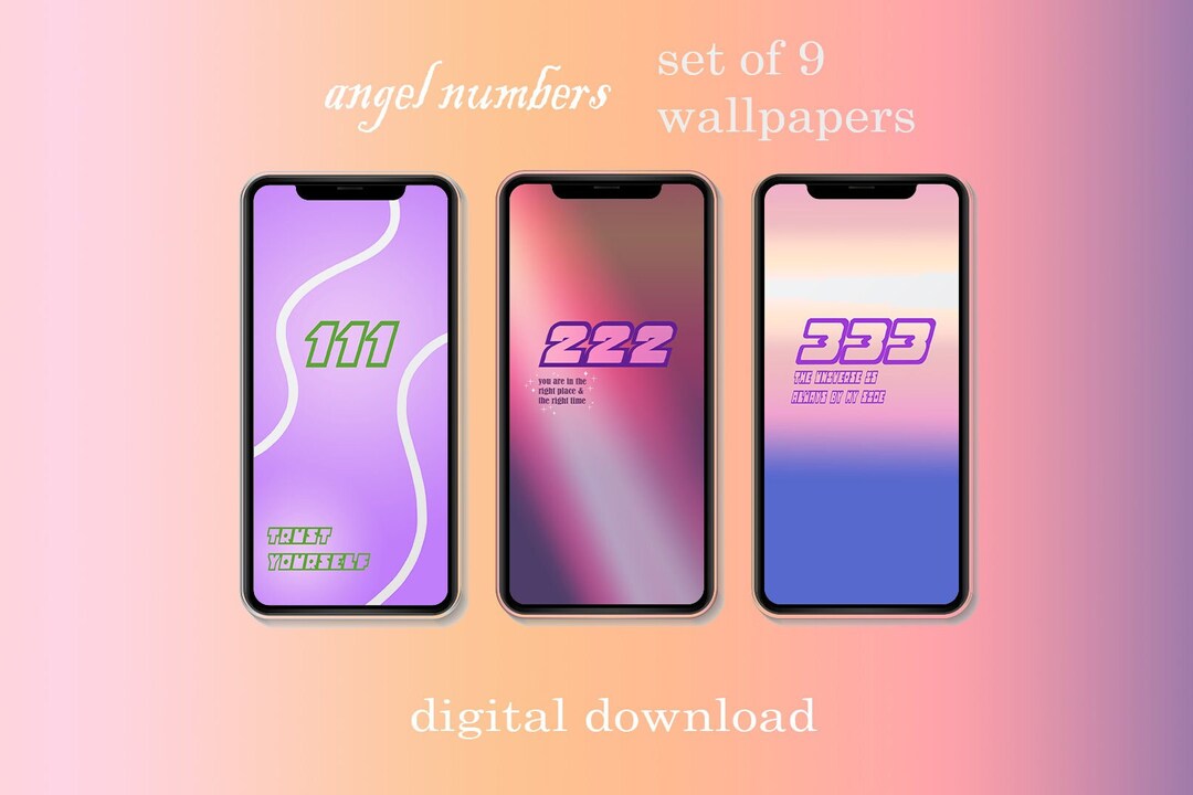 Angel Numbers Phone Wallpapers (set of 9) | DOWNLOAD | Ios Wallpaper ...
