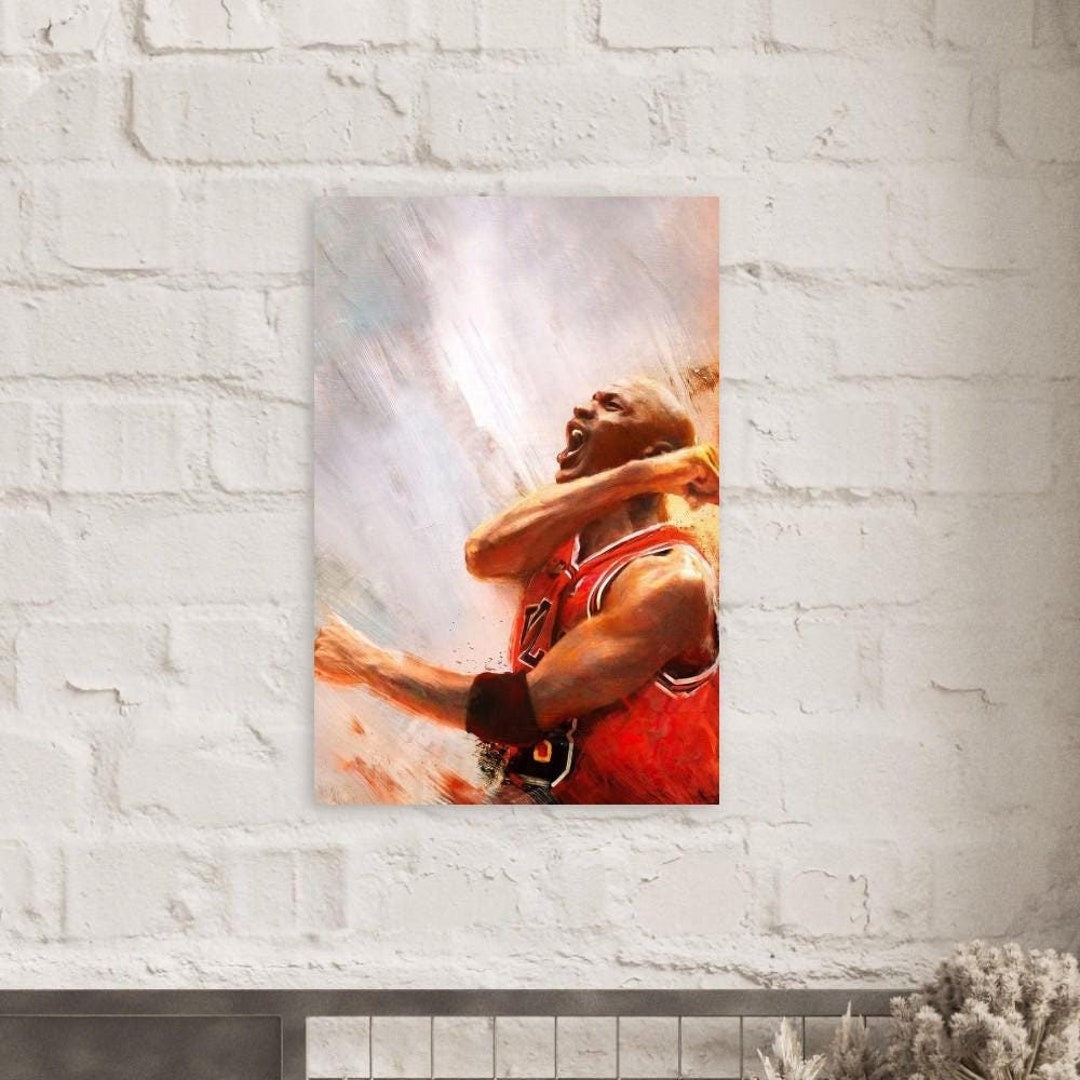 Michael Jordan Poster I Michael Jordan Painting I Michael Jordan Wall ...