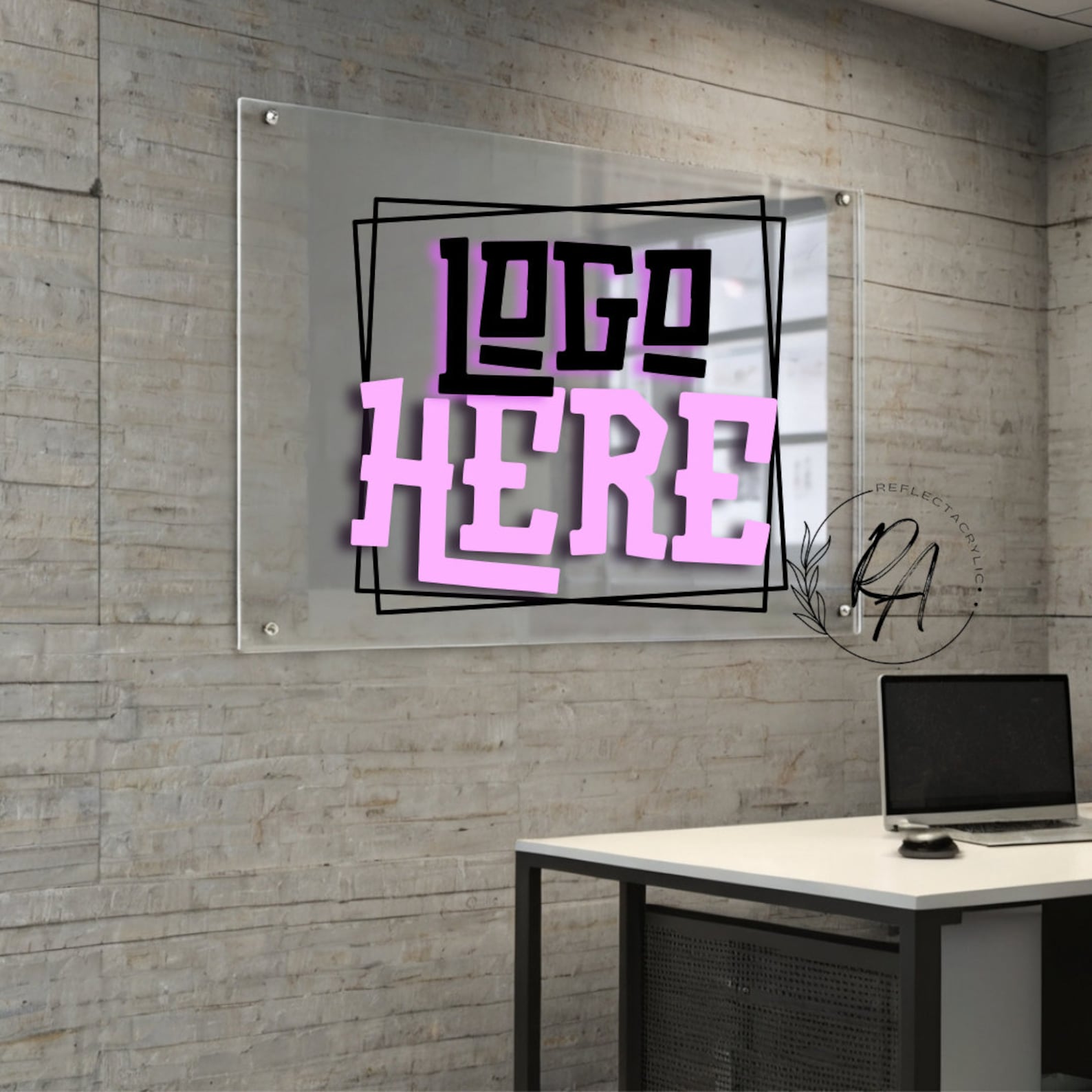 Elegant Acrylic Signage for Reception Areas, Stylish Reception Signage ...