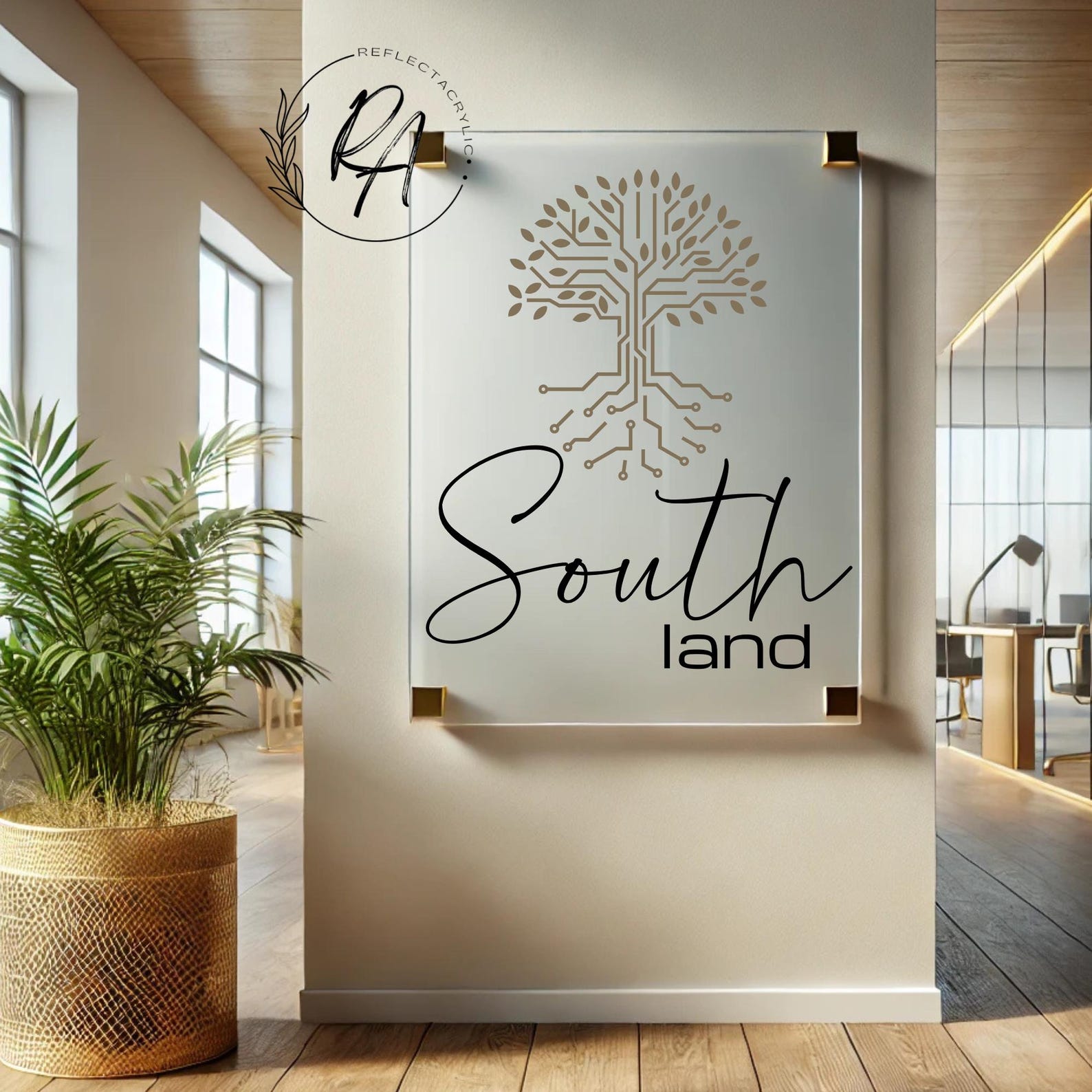 Customize Logo Business Sign,personalized Name/logo, Modern Office ...