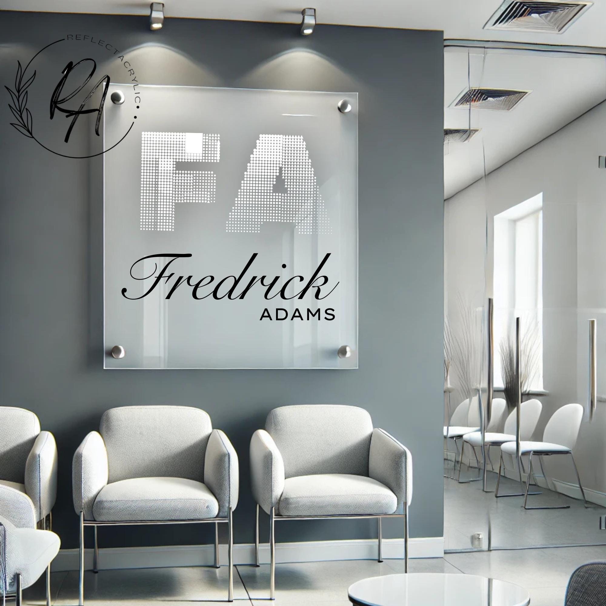 Dream Studio Waiting Room Sign Elegant Acrylic Wall Display Sleek ...