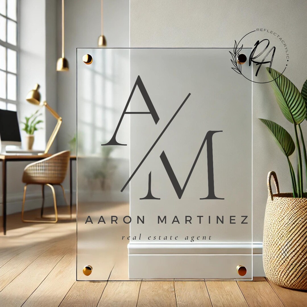 Customize Logo Business Sign,personalized Name/logo, Modern Office ...
