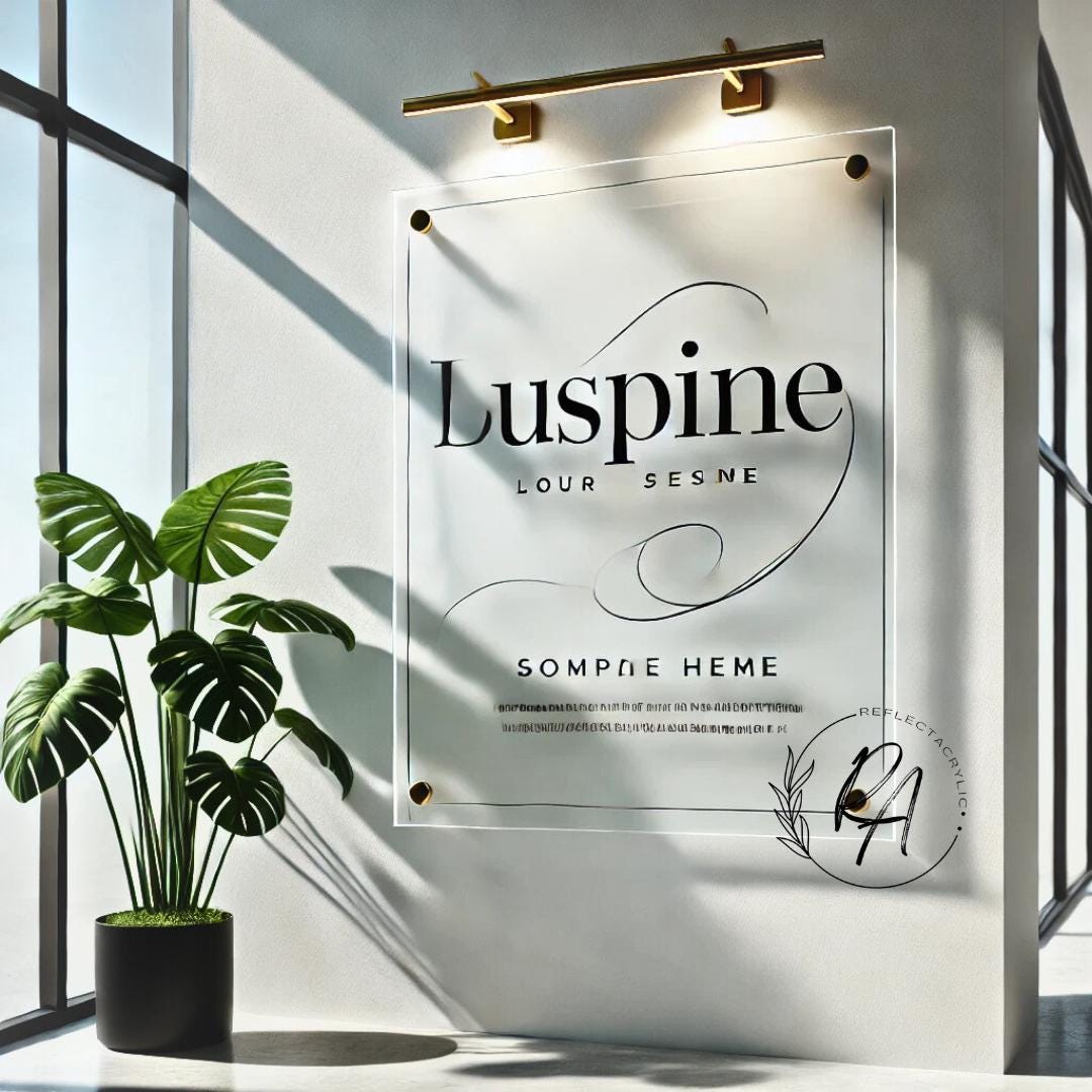 Chic Custom Outdoor Acrylic Logo Signs in Various Stylish Options ...