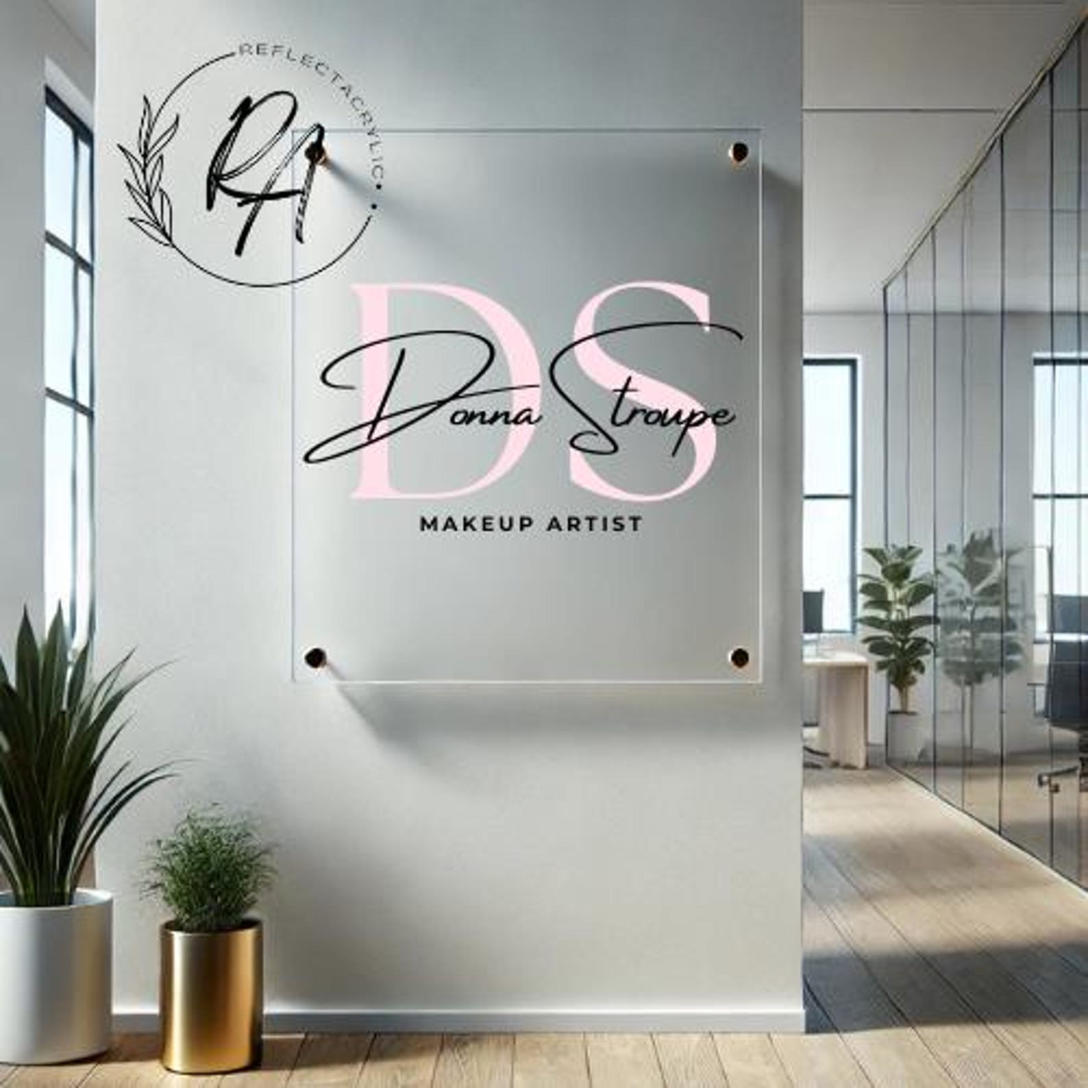 Elegant Acrylic Signage for Reception Areas, Stylish Reception Signage ...