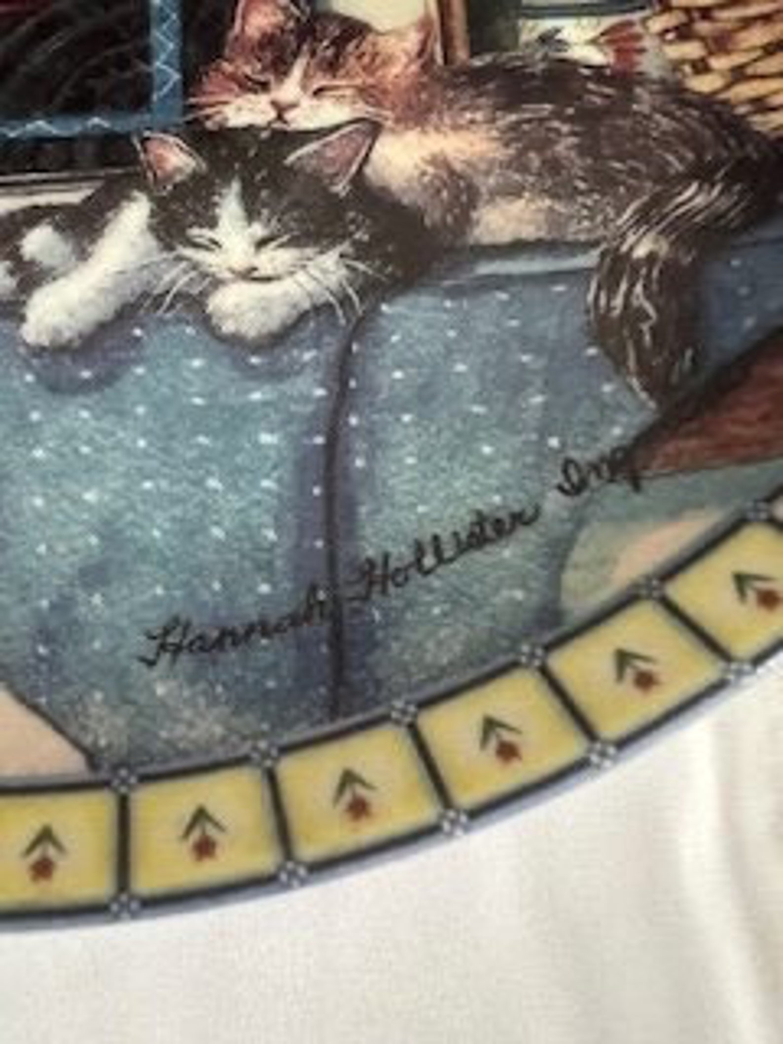 Calico Kitten Collectors Plate, Edwin Knowles China, lazy Morning Circa ...