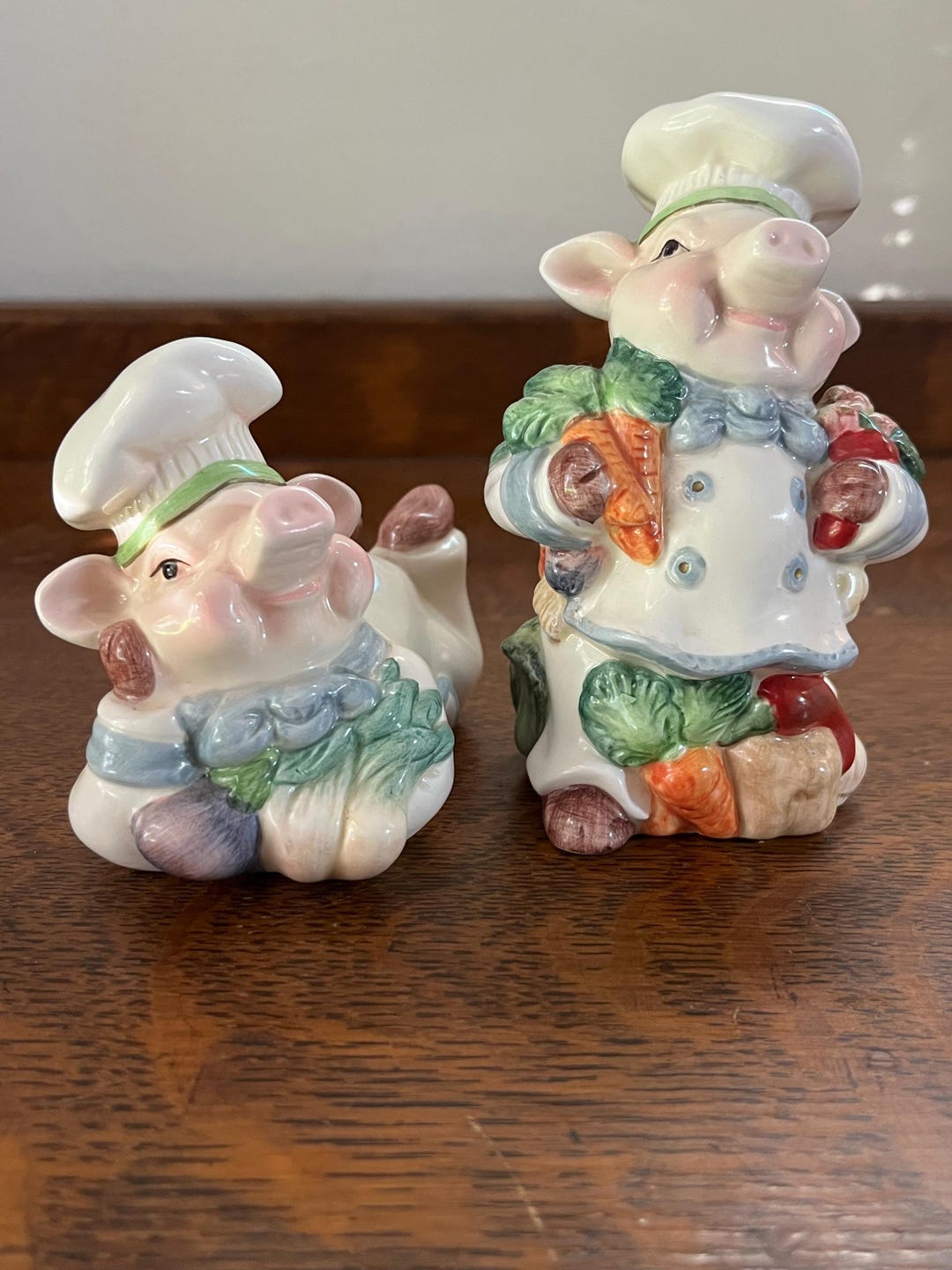 Vintage K&B Chef Pigs Salt and Pepper Shakers - Etsy