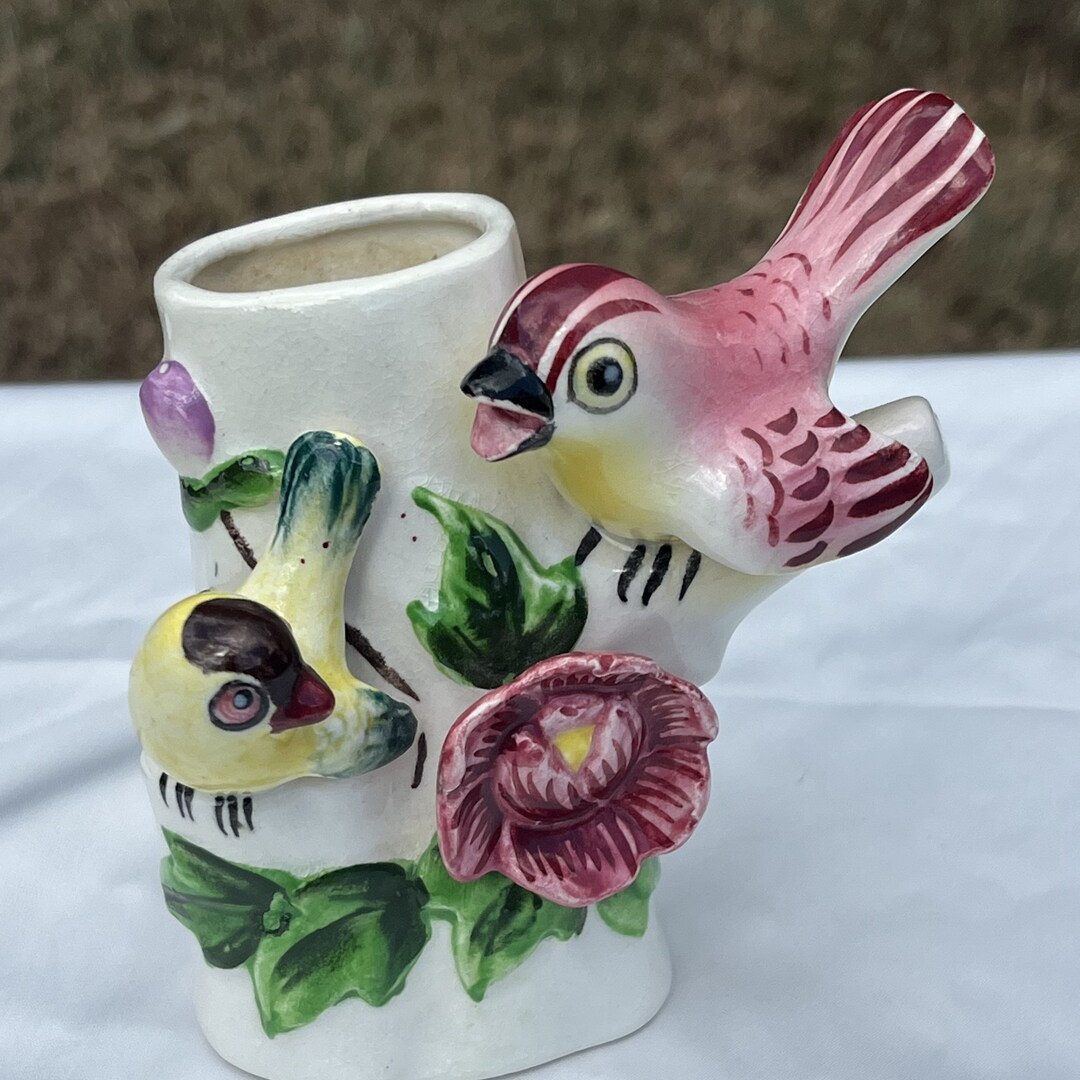 George Zoltan Lefton Mid Century Ceramic Bird Planter, Hand-painted ...