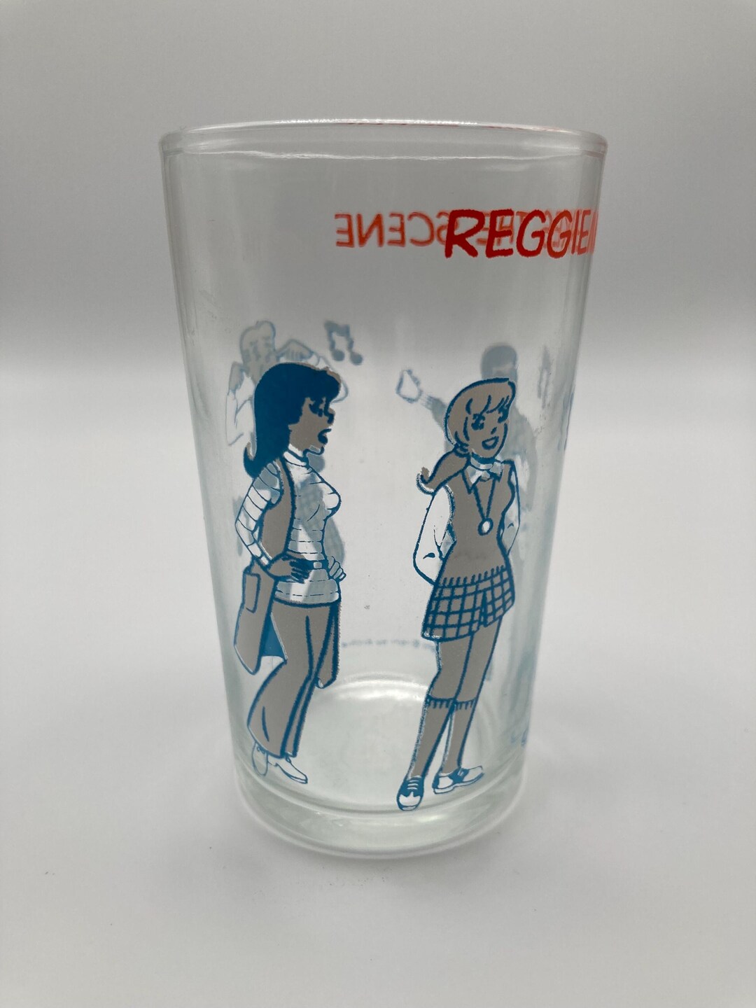 Reggie Makes the Scene, Archie Comics Vintage Juice or Water Glasses ...