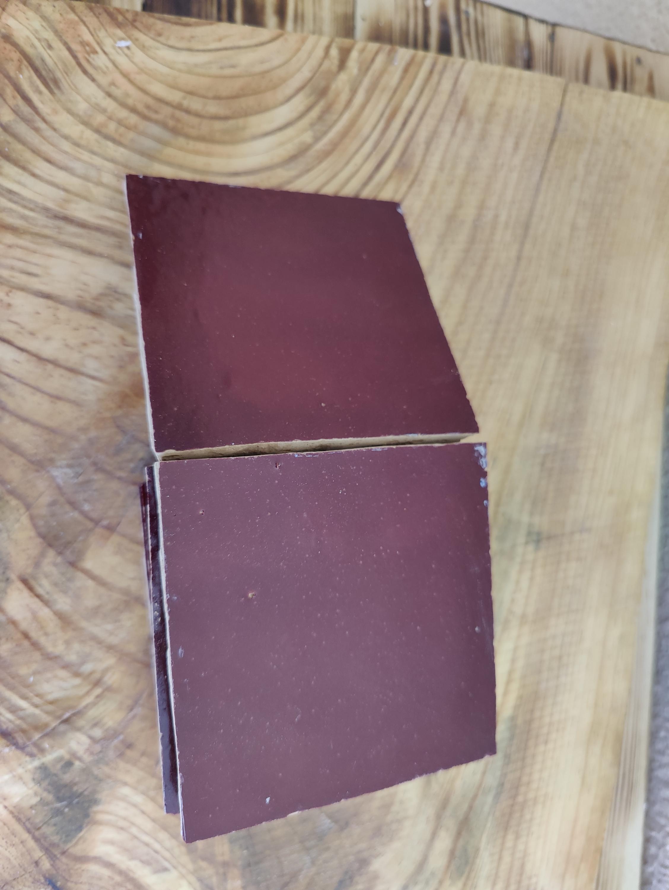 Handmade Moroccan Zellige Tile: Deep Red Glazed Tilework (4x4 In) - Etsy