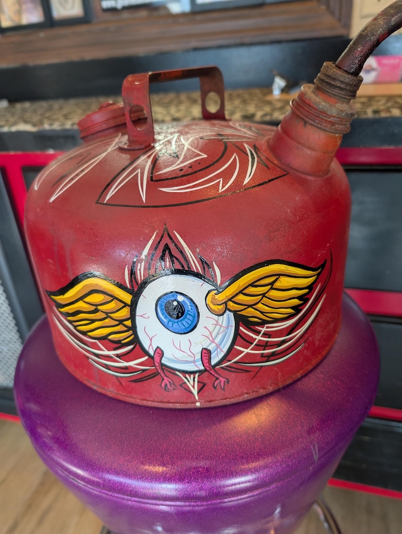 Von Dutch Flying Eyeball Vintage Gas Can - Etsy