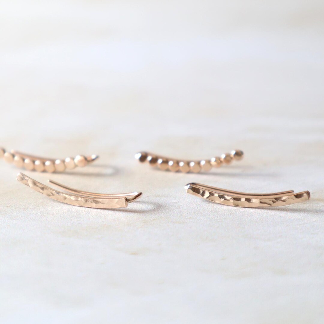 Ear Climber Earrings, Earring Crawlers, Sterling Silver Ear Climber ...