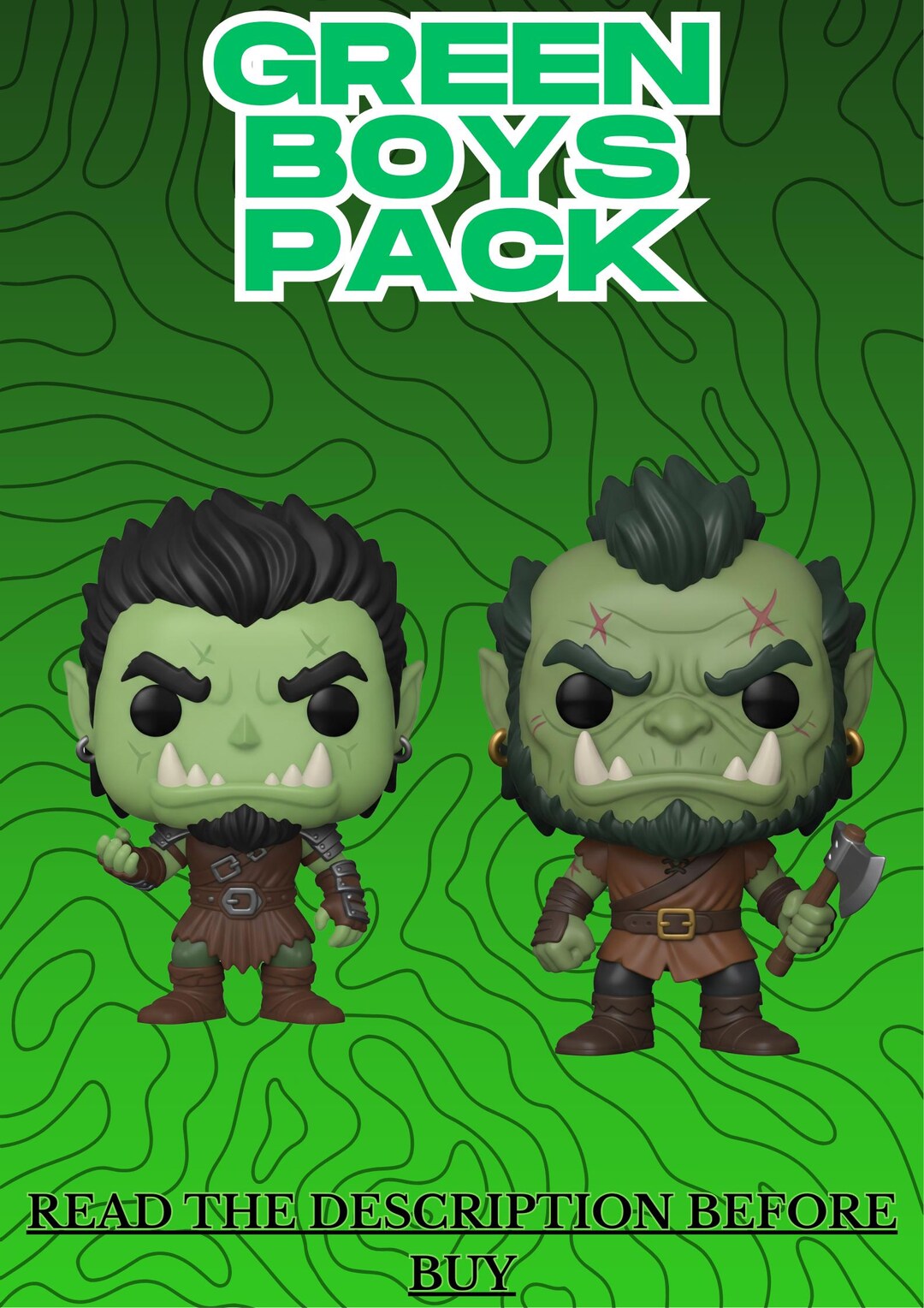 Grimdark Inspired Green Boys STL - Etsy