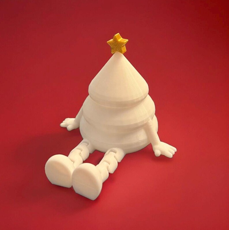 3D Printed Flexi Chrisrmas Tree Figure - Christmas - Etsy