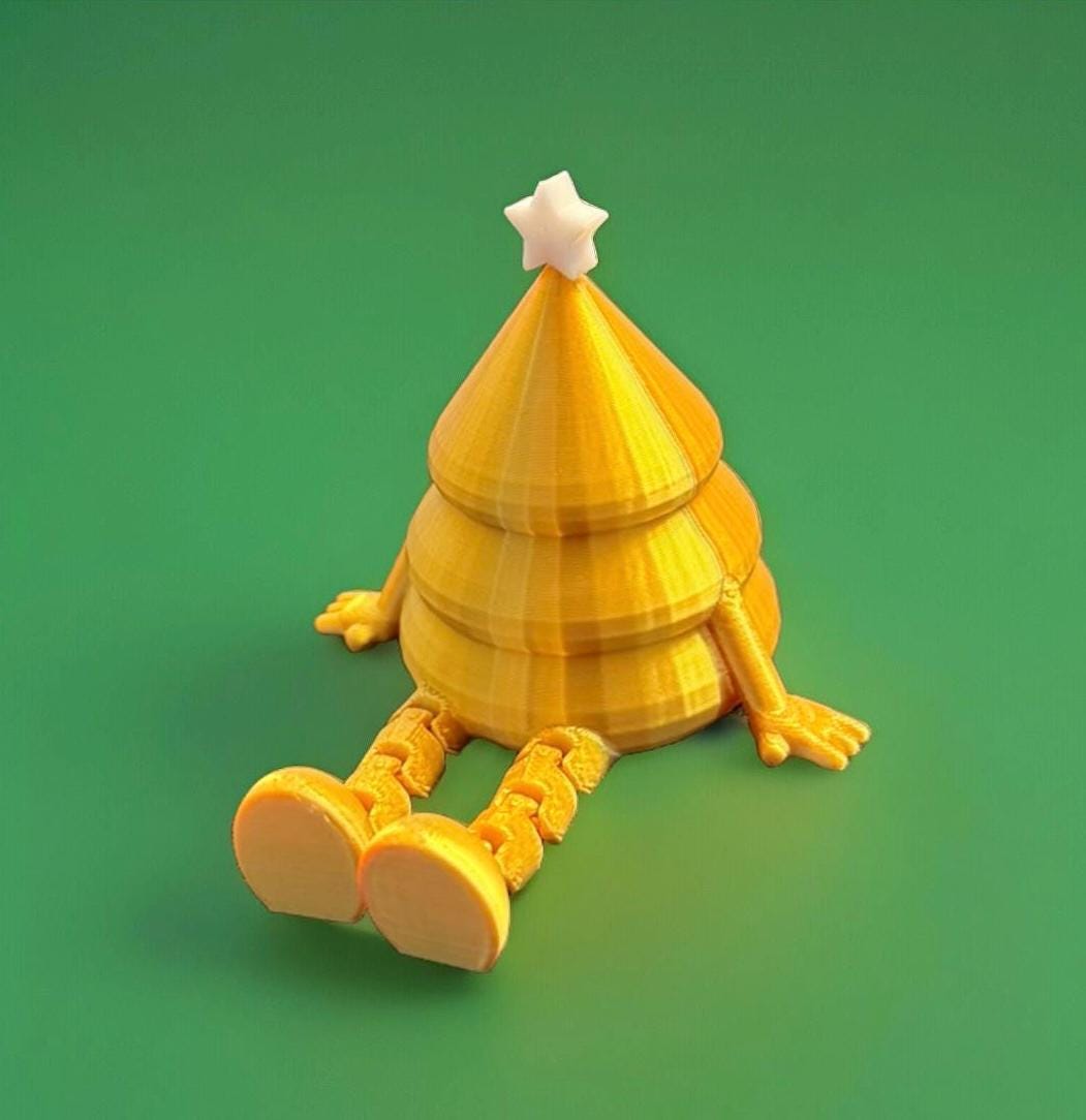 3D Printed Flexi Chrisrmas Tree Figure Christmas - Etsy