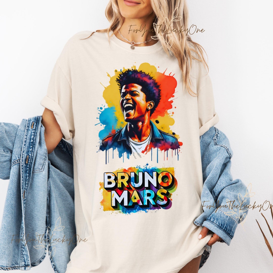 Bruno Mars Shirt Bruno Mars Merch T-shirt Music for Bruno Mars Fans ...