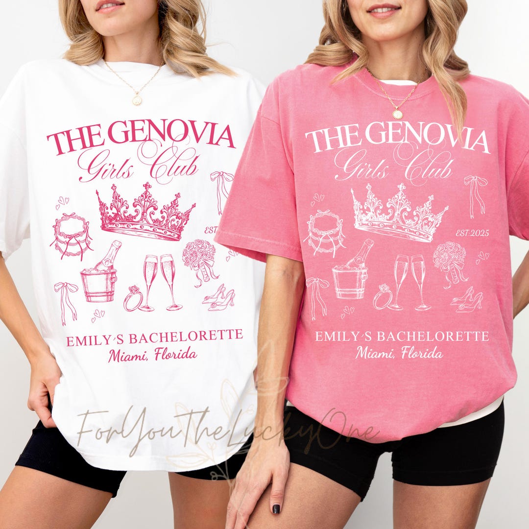 Personalized the Genovia Shirt Bachelorette Shirt Custom Bridal Party ...