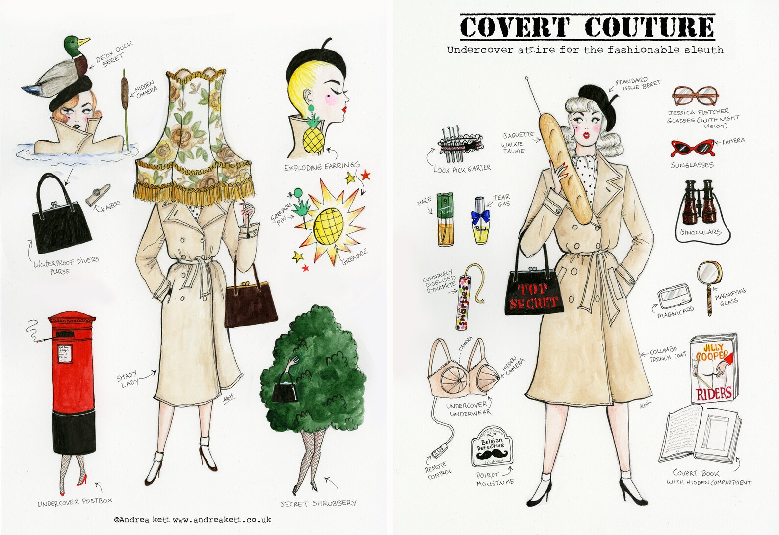 Covert Couture 5x7inch Greetings Card - Etsy