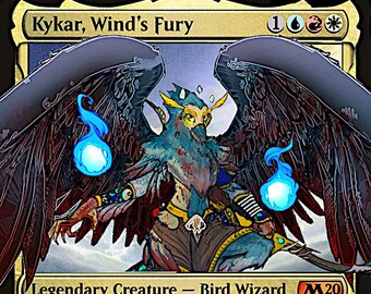 Mtg Altered Art Card Kykar, Wind's Fury - Etsy