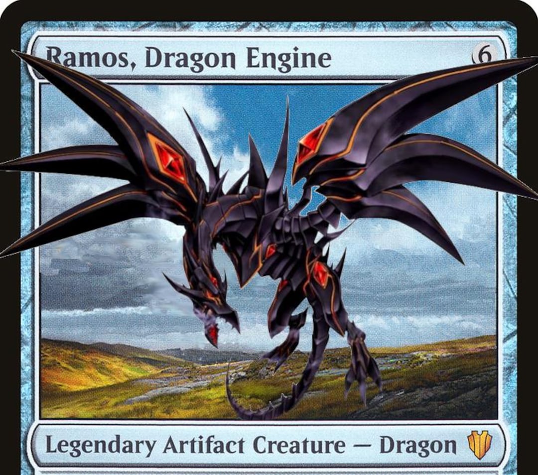 Ramos, Dragon Engine Red-eyes Black Metal Dragon Yu-gi-oh - Etsy