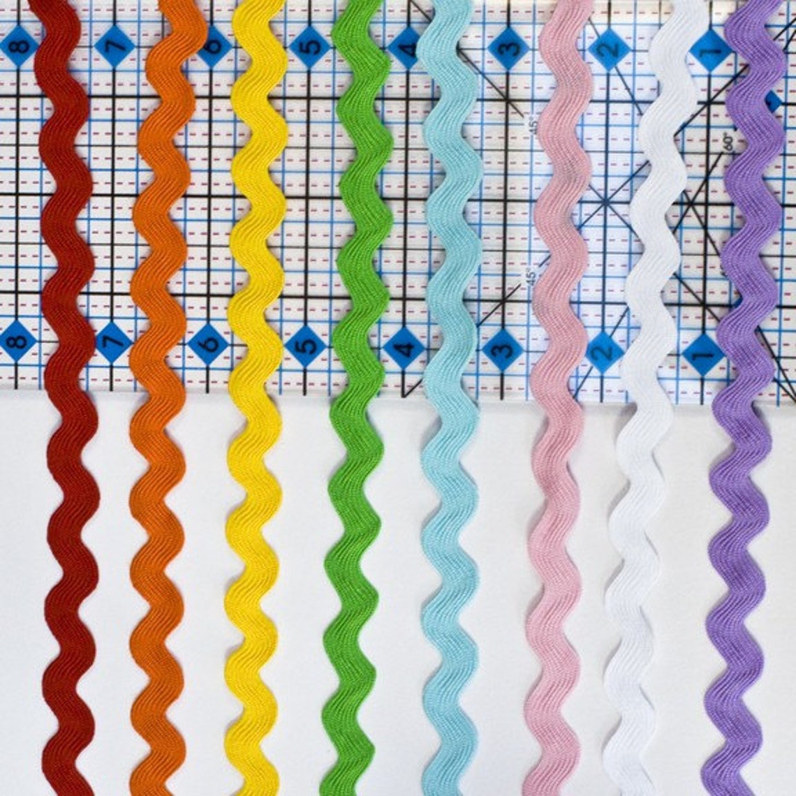 32 Yards of Jumbo Ric Rac 5/8ths Inch 8 Colors 4 Yds. of | Etsy