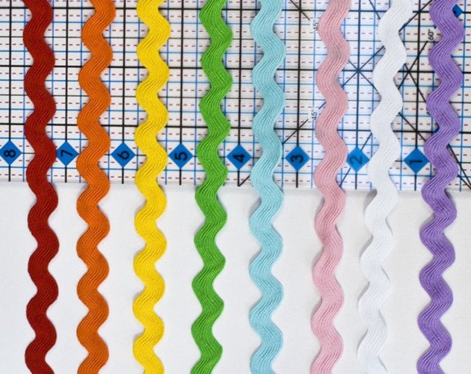 32 Yards of Jumbo Ric Rac, 5/8ths Inch, 8 Colors, 4 Yds. of Each - Etsy