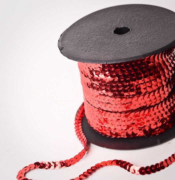 80 Yard Full Spool Metallic Light Gold Single Strand Sequin | Etsy