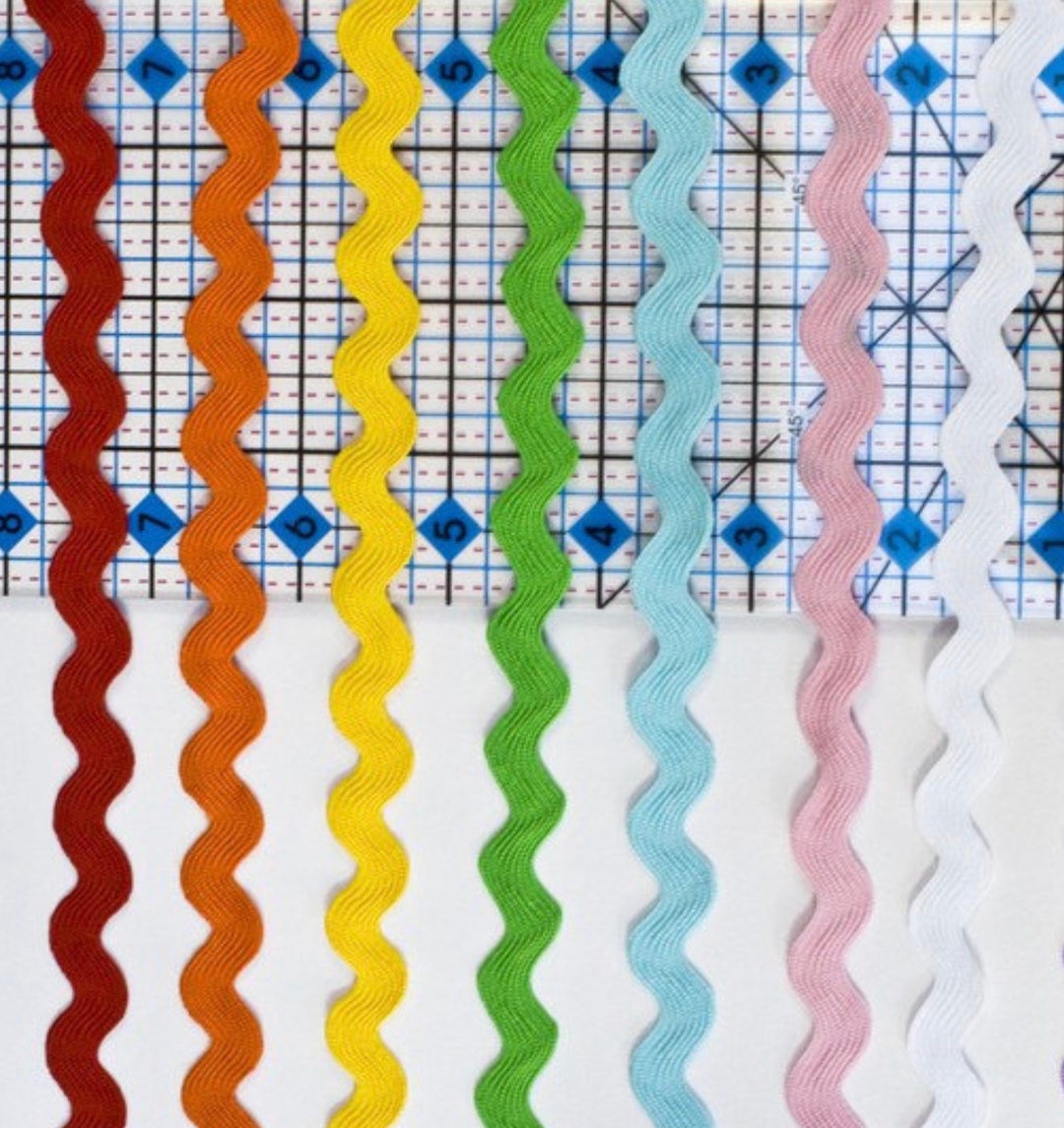 Jumbo Ric Rac Trim: 14 Yards, 7 Colors, Polyester Craft Supply - Etsy