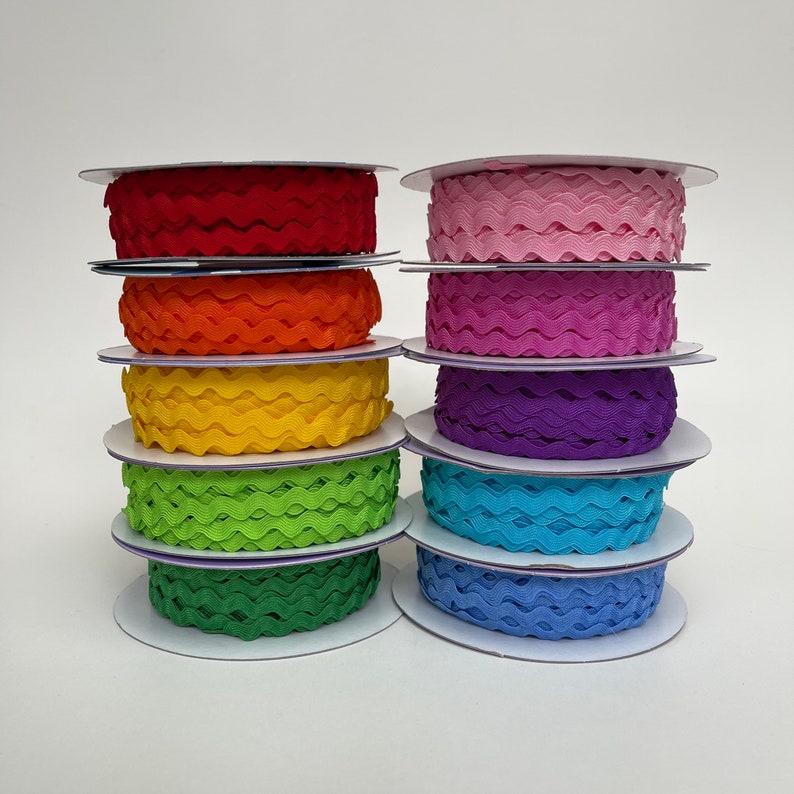 Puppy Special 10 Spools of Ric Rac 25 yards each 3/8ths | Etsy