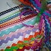 MINI Ric Rac, 1/8ths Inch, 10 Color Bundle, 5 Yds. of Each, 50 Yards ...