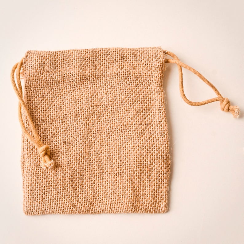 25 Burlap Bags 5x6 Jute Natural Drawstring Sack Rustic Gift | Etsy