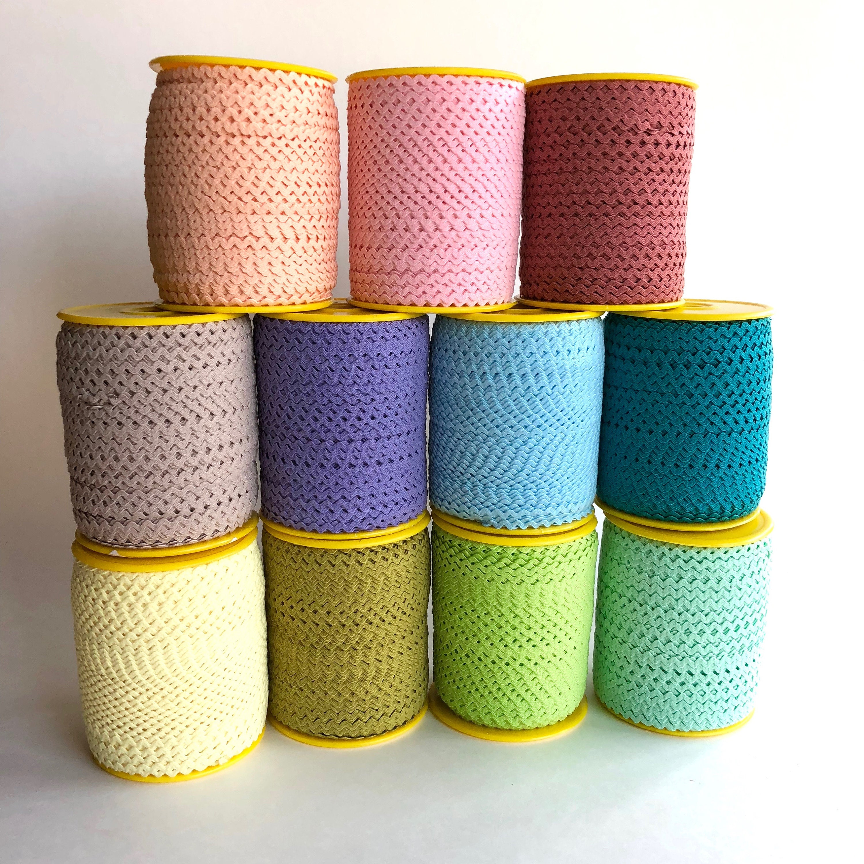 MINI Ric Rac 1/8ths Inch Pastel Spring Colors 11 Color | Etsy