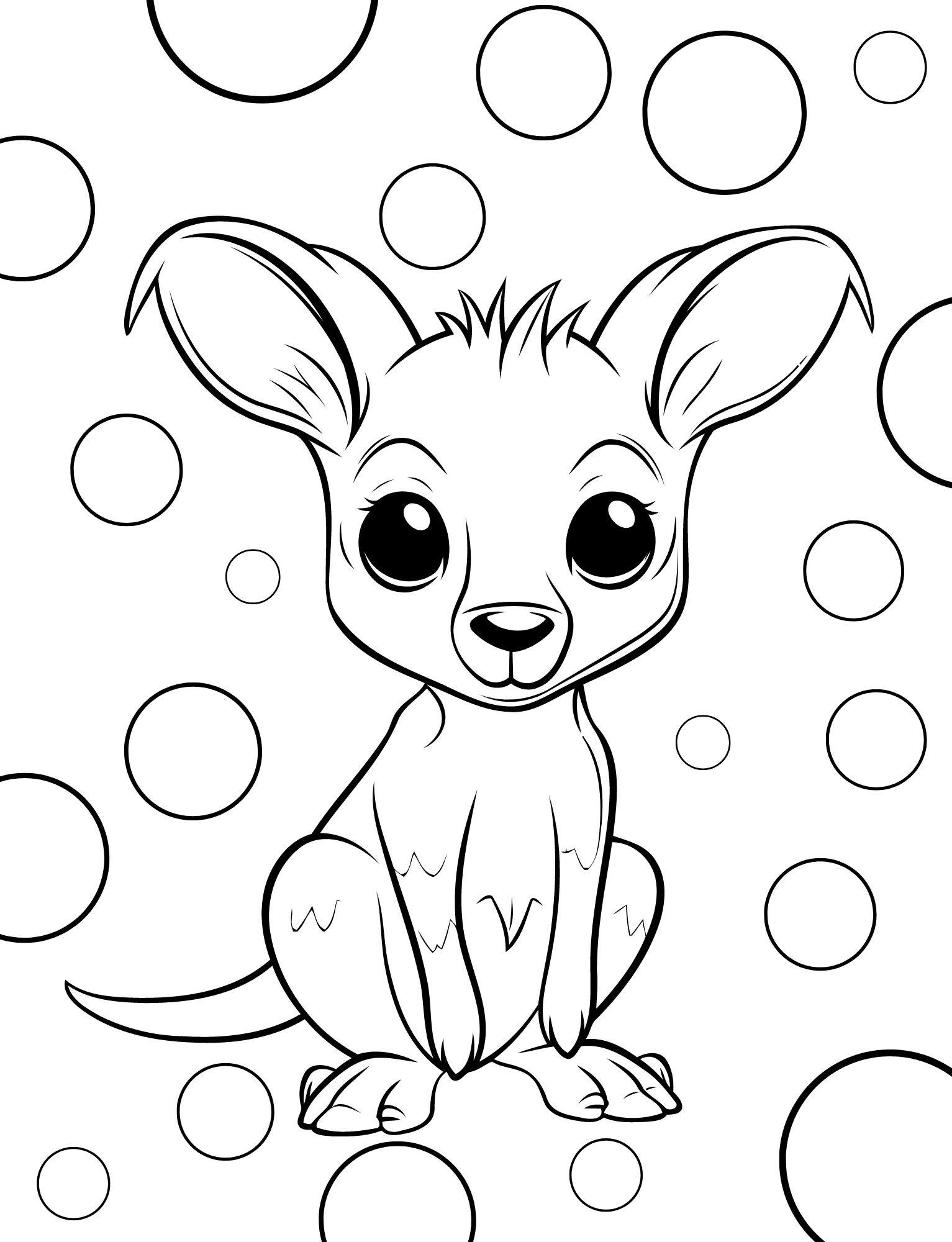 Animal Coloring Pages With Patterns and Shapes. Whimsical, Fun and ...