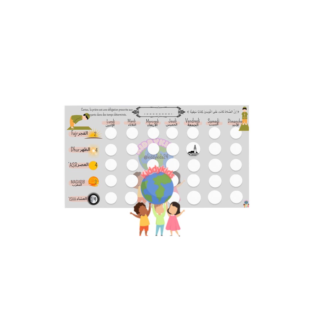 Prayer Board + Ablution Poster for Boys - Etsy