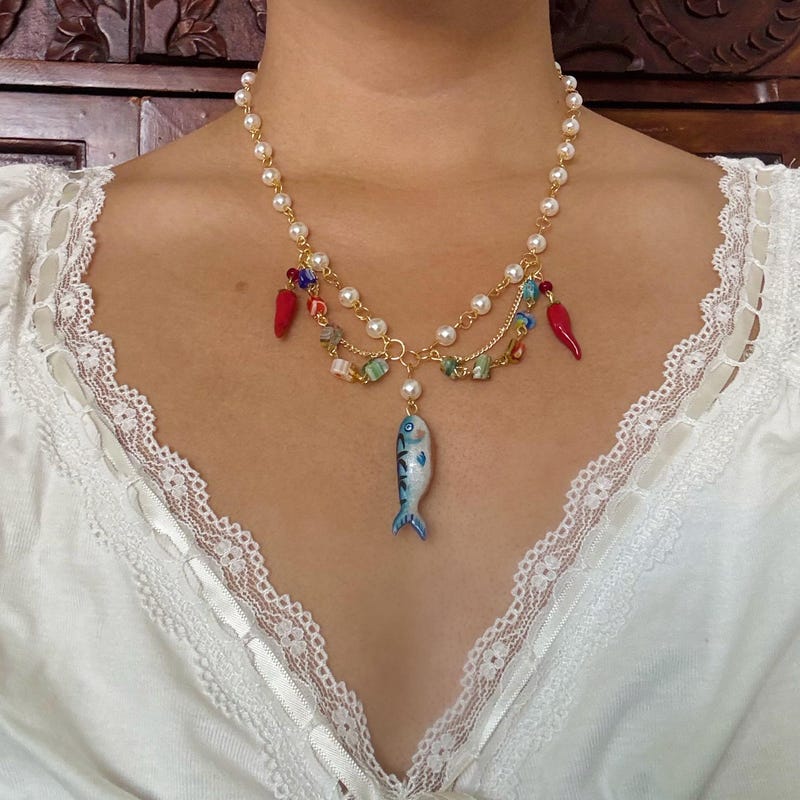 Fish Charm - Etsy