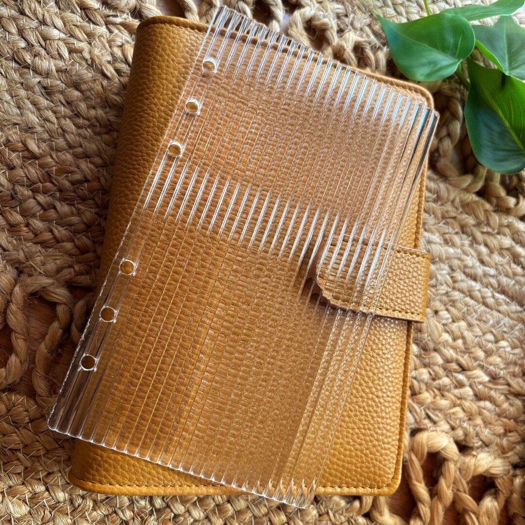 Acrylic A6 Fluted Dashboard – Thick Clear Wavy Rippled Cash Binder ...