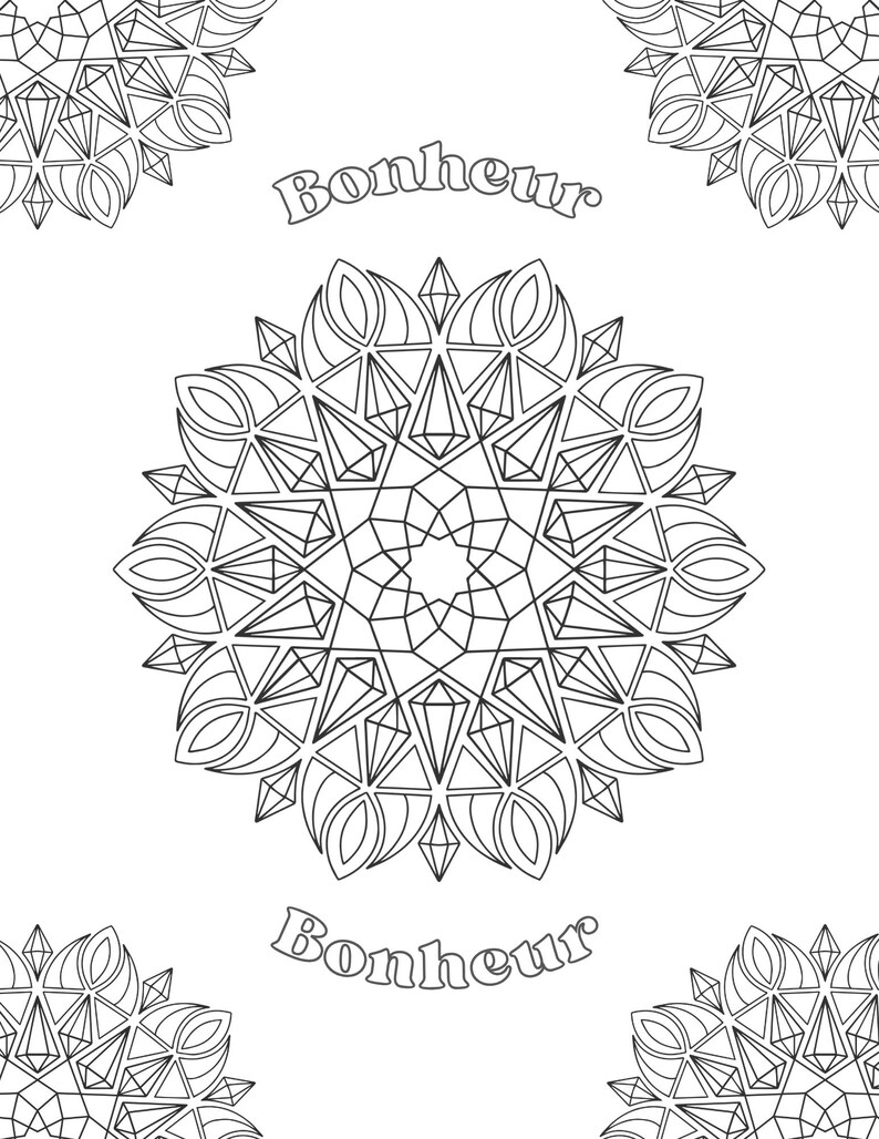 Mandala Coloring Page - Etsy