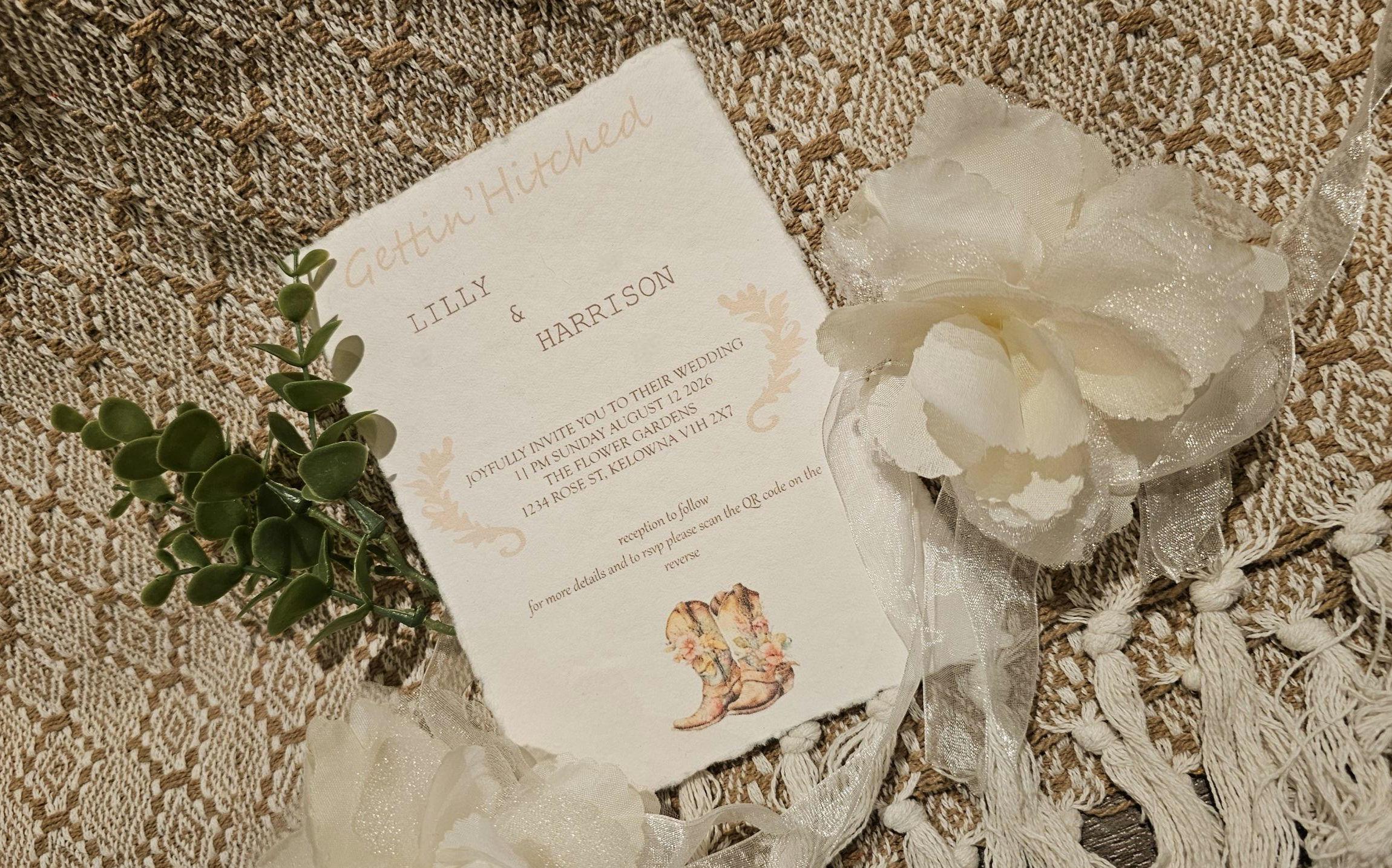 Getting Hitched, Wedding Invitation, Minimalist, Invitations, Wedding ...