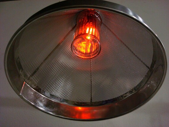 Items similar to Large Strainer/Sugar Pourer Hanging Lamp on Etsy