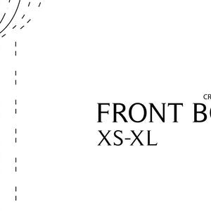 Cropped Boxy Tee Shirt PDF Sewing Pattern Sizes XS / S / M / L / XL - Etsy