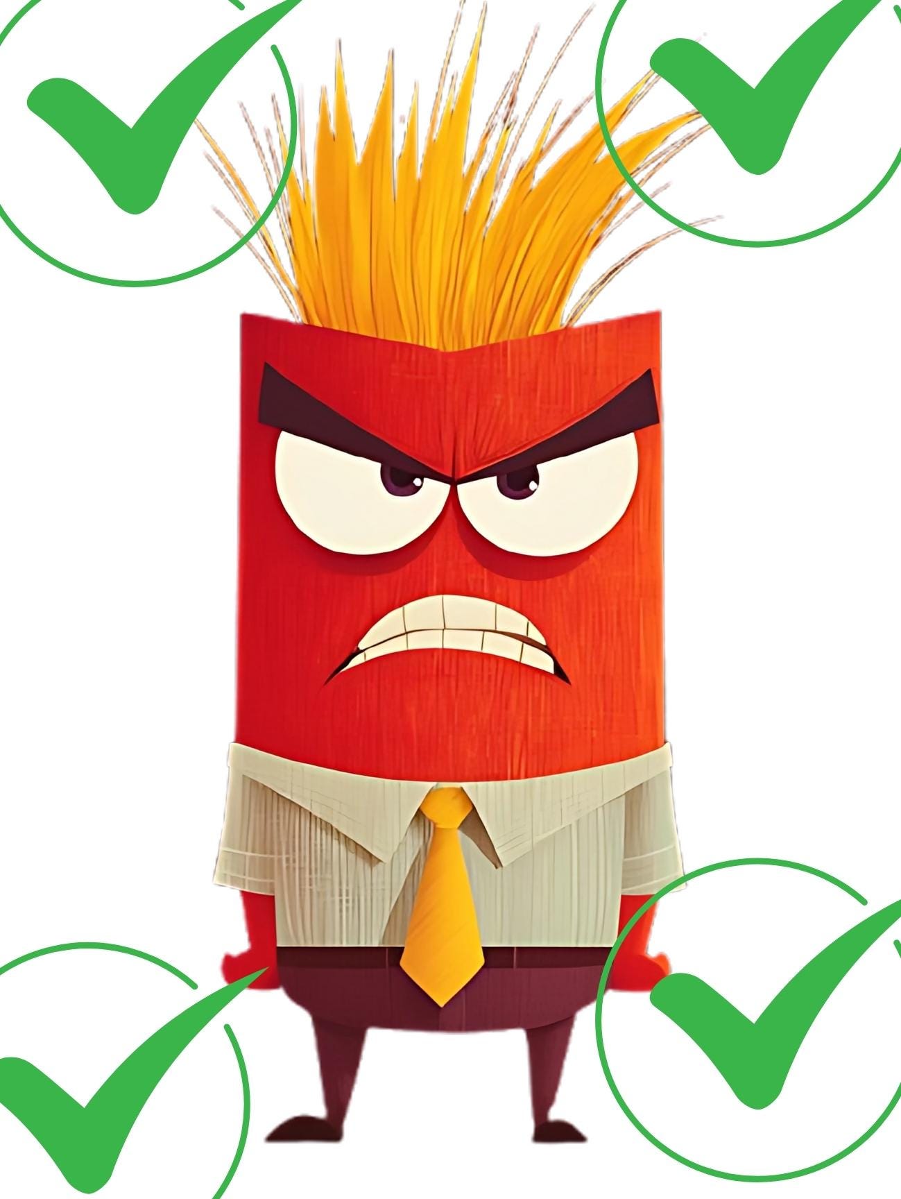 Funny Angry Red Character Digital Art – High-resolution Transparent PNG ...