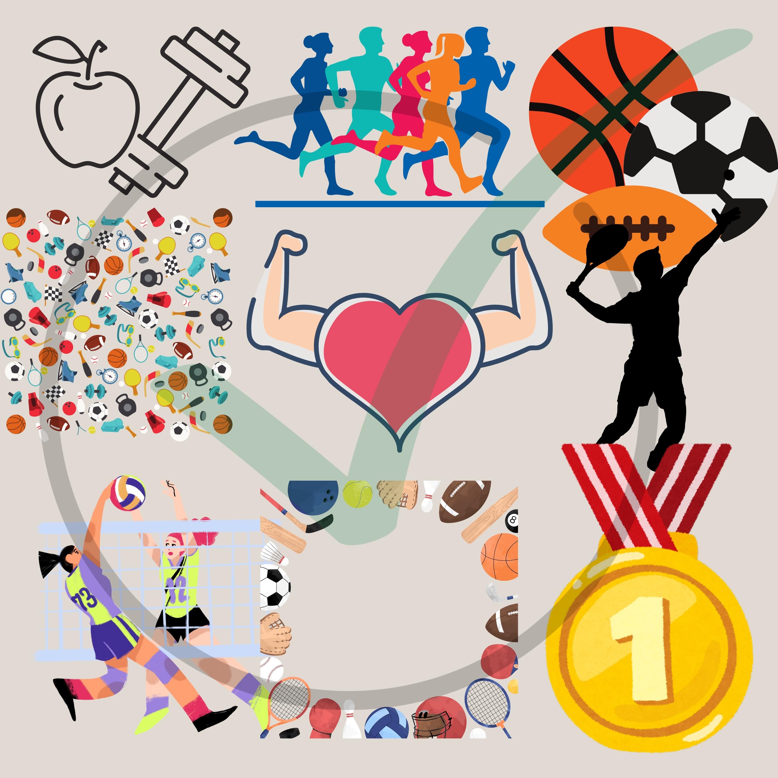 80 PNG Sport Bundle High-resolution Clipart Sports-themed Projects ...