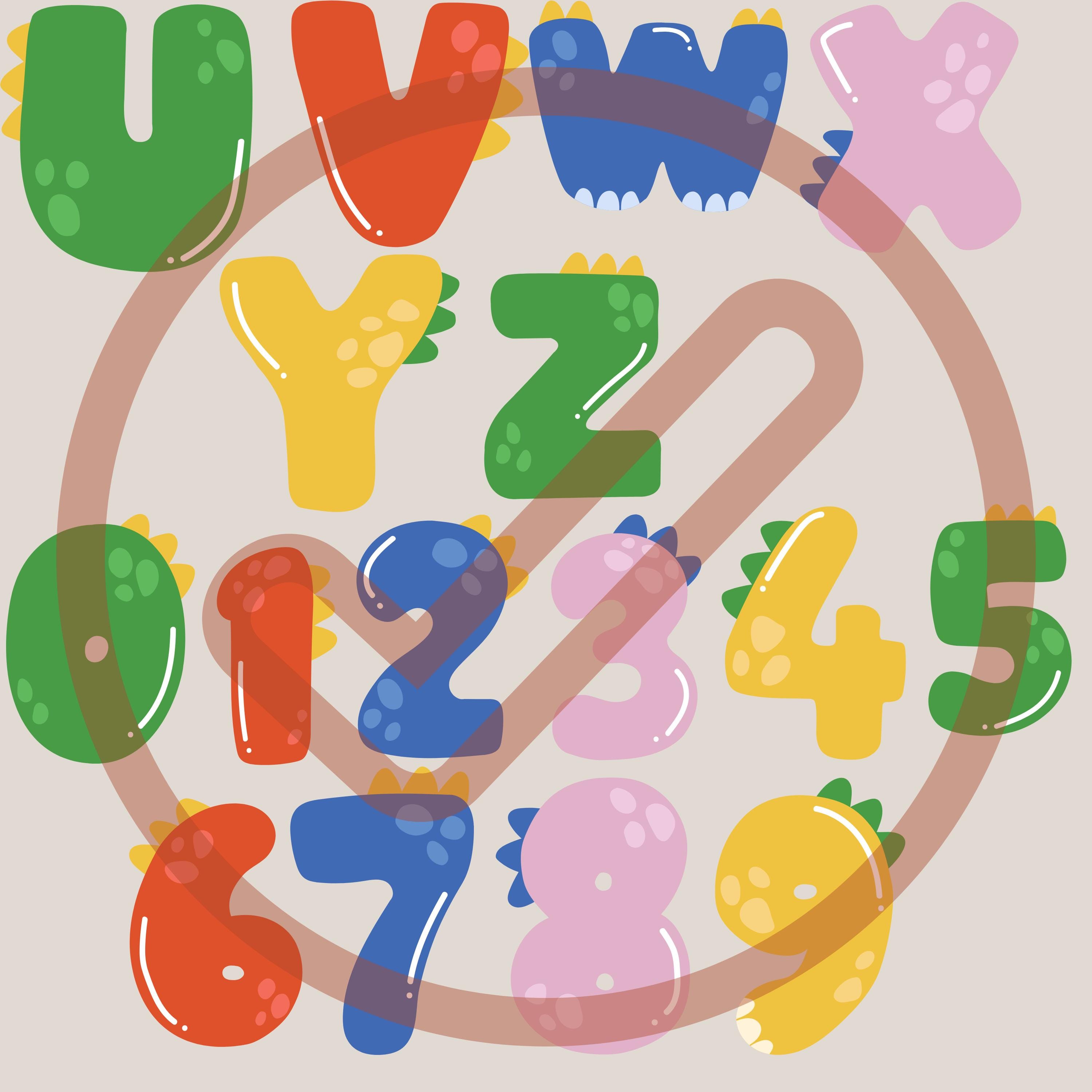 2 Alphabets Dinosaur PNG Bundle - HD Quality Dino-themed Letters ...