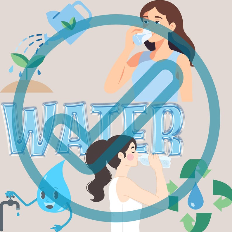 40 PNG Water Conservation Bundle HD Quality Water-themed Clipart for ...