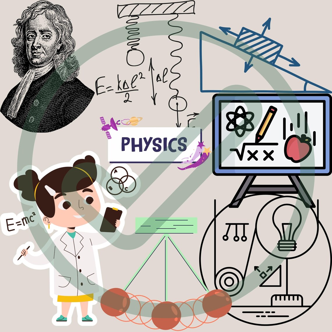 55 Physics PNG Clipart Bundle - High-quality Science Illustrations for ...