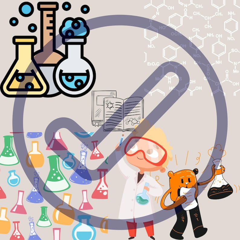 40 PNG HD Chemistry Clipart Bundle - High-quality Science Icons, Lab ...