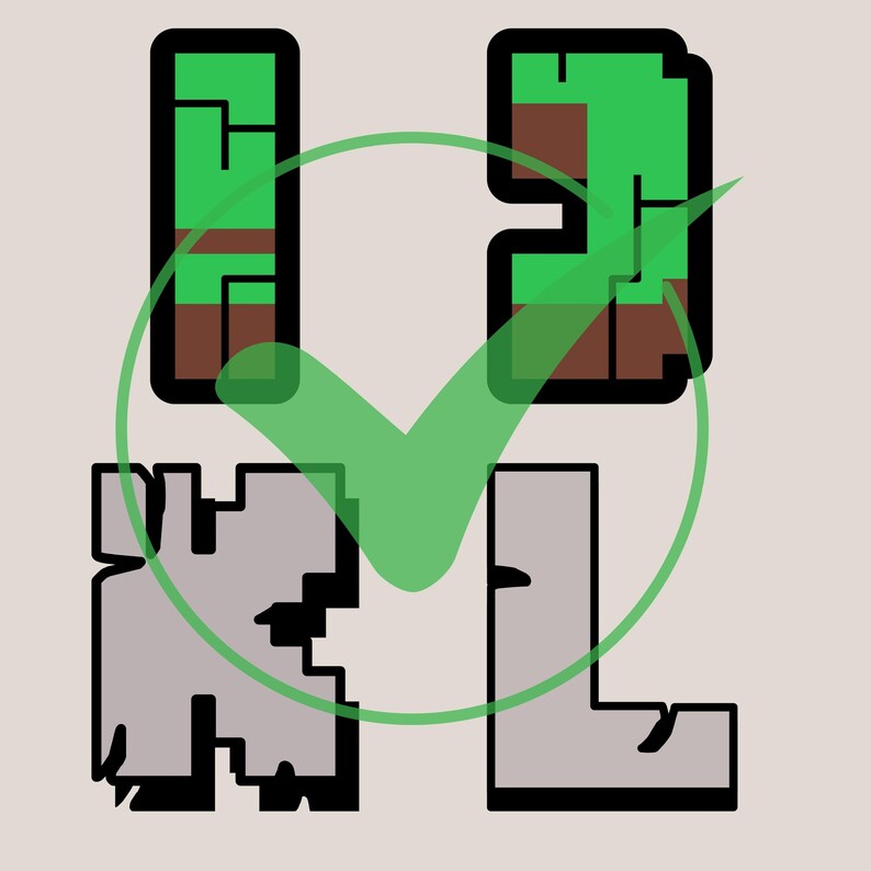 Minecraft Alphabet PNG – A-Z Block Letters for Scrapbooking, T-shirts ...