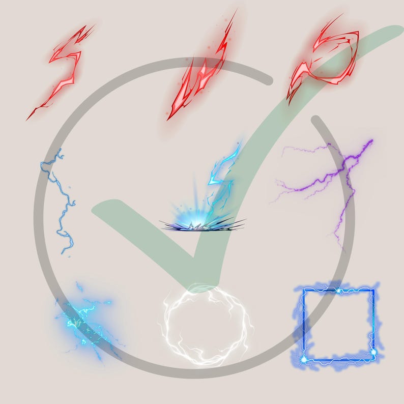 70 PNG Lightning Clipart Bundle | Thunderstorm Effects, Electric ...