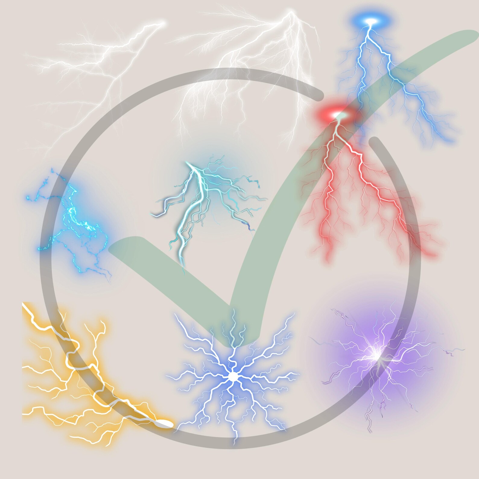 70 PNG Lightning Clipart Bundle | Thunderstorm Effects, Electric ...