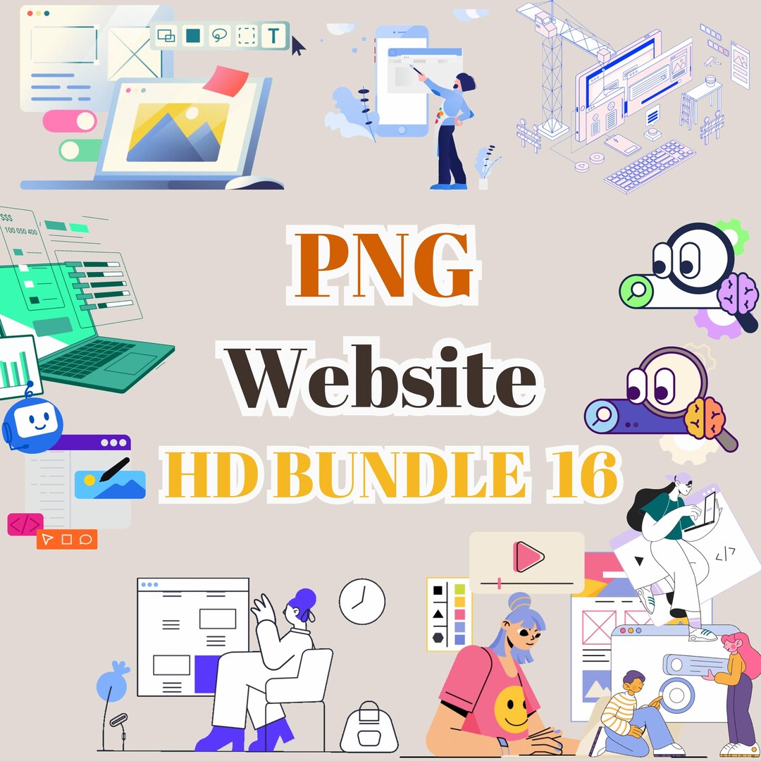 16 Website PNG Bundle – High-quality Transparent Icons for Web Design ...
